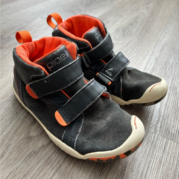 PLAE | Shoes | Plae Kids Shoes Black And Orange | Poshmark